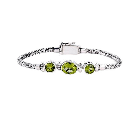Samuel B. | Jewelry | Samuel B Silver 52 Ct Tw Peridot Tulang Naga ...